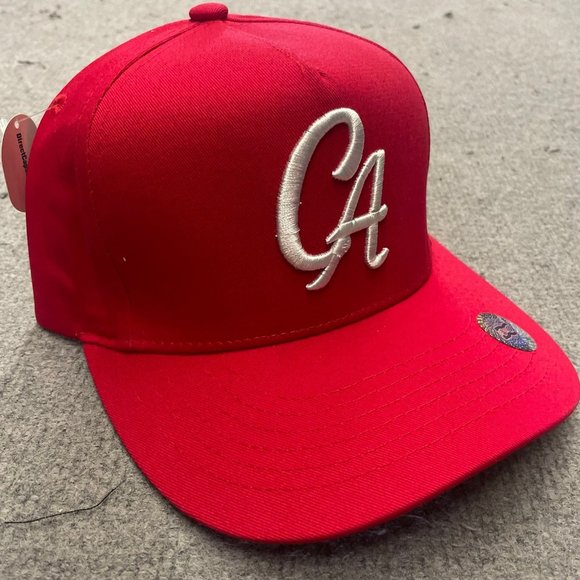 Vintage | Accessories | Vintage California Red 5 Panel Ca Snapback ...